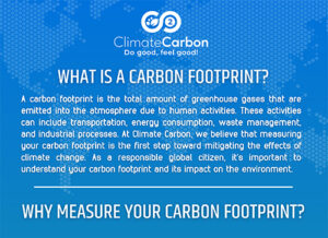 WHY MEASURE YOUR CARBON FOOTPRINT? - Climate Carbon